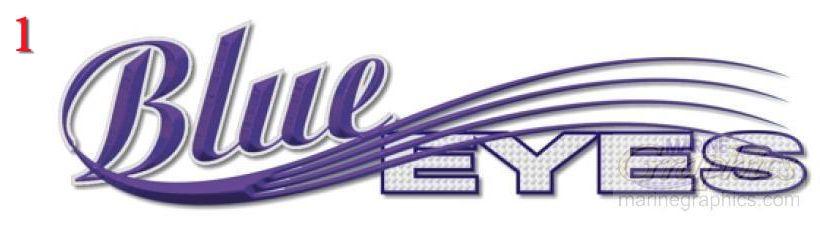 Blue Eyes Lettering Art