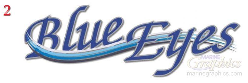 Blue Eyes Lettering Art