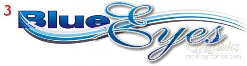 Blue Eyes Lettering Art