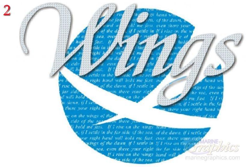 Wings boat lettering - South Carolina - Boat Lettering