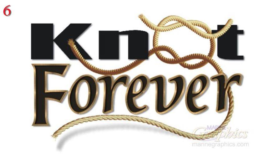 Knotty Rope Lettering - Marine Graphics