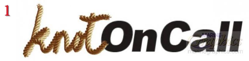 Knotty Rope Lettering - Marine Graphics