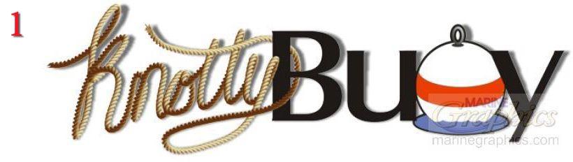 Knotty Rope Lettering - Marine Graphics