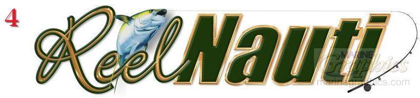 Reel Nauti fishing boat graphics - Boat Lettering