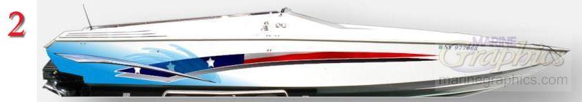 Boat Wrap and striping designs