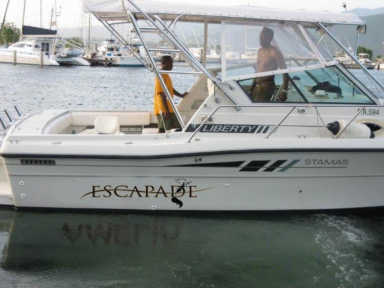 Escapade - Boat Lettering
