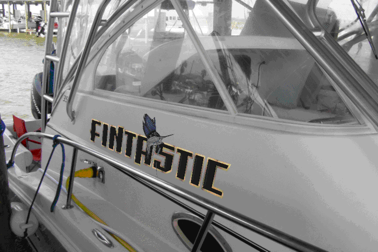 Fintastic boat lettering concepts - Boat Lettering