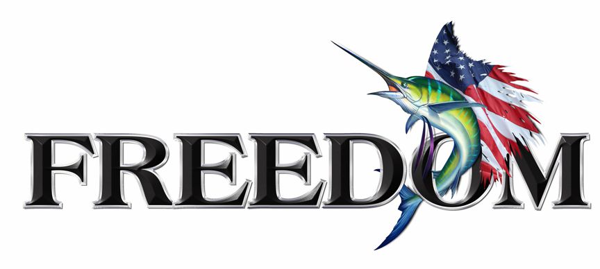 Freedom boat decals - Boat Lettering