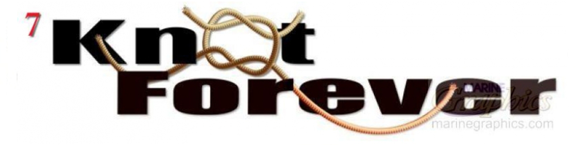 Knot Forever rope lettering - Boat Lettering