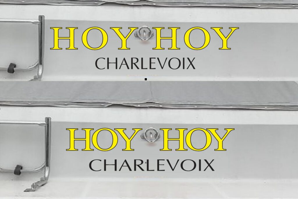 Tiara Transom Graphics - Boat Lettering