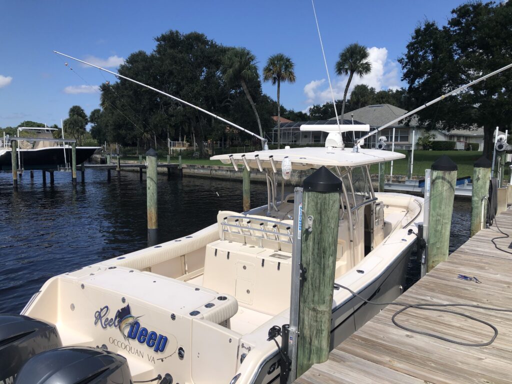 Reel Deep sportfishing boat graphics - Virginia - Boat Lettering
