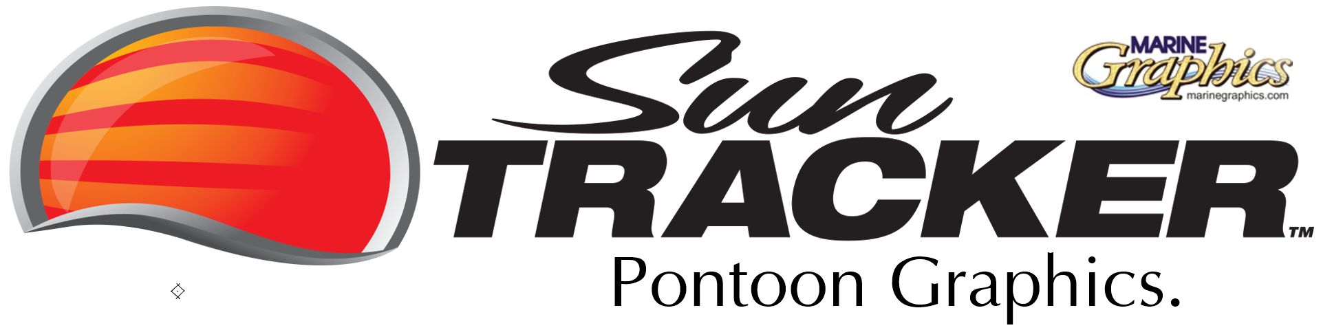 Sun Tracker Pontoon Graphics - Boat Lettering