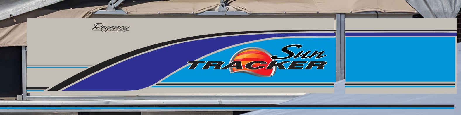 Sun Tracker Pontoon Graphics - Boat Lettering